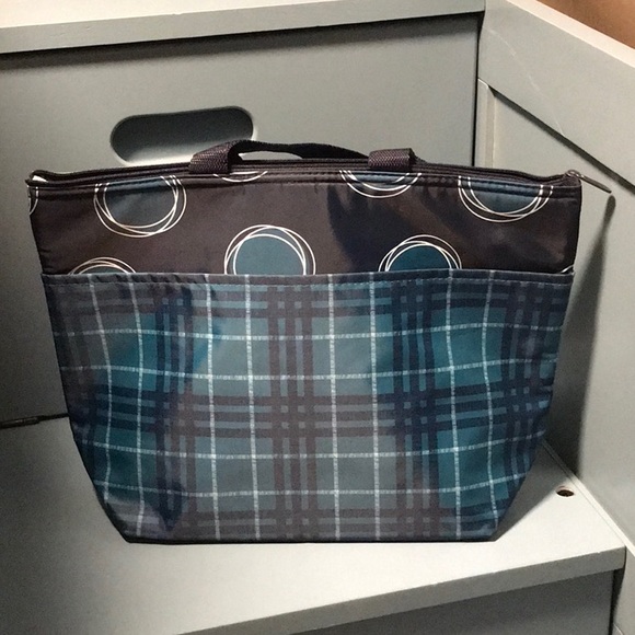 thirty-one | Bags | Nib Thirtyone Thermal Tote Ladidot Teal Navy | Poshmark